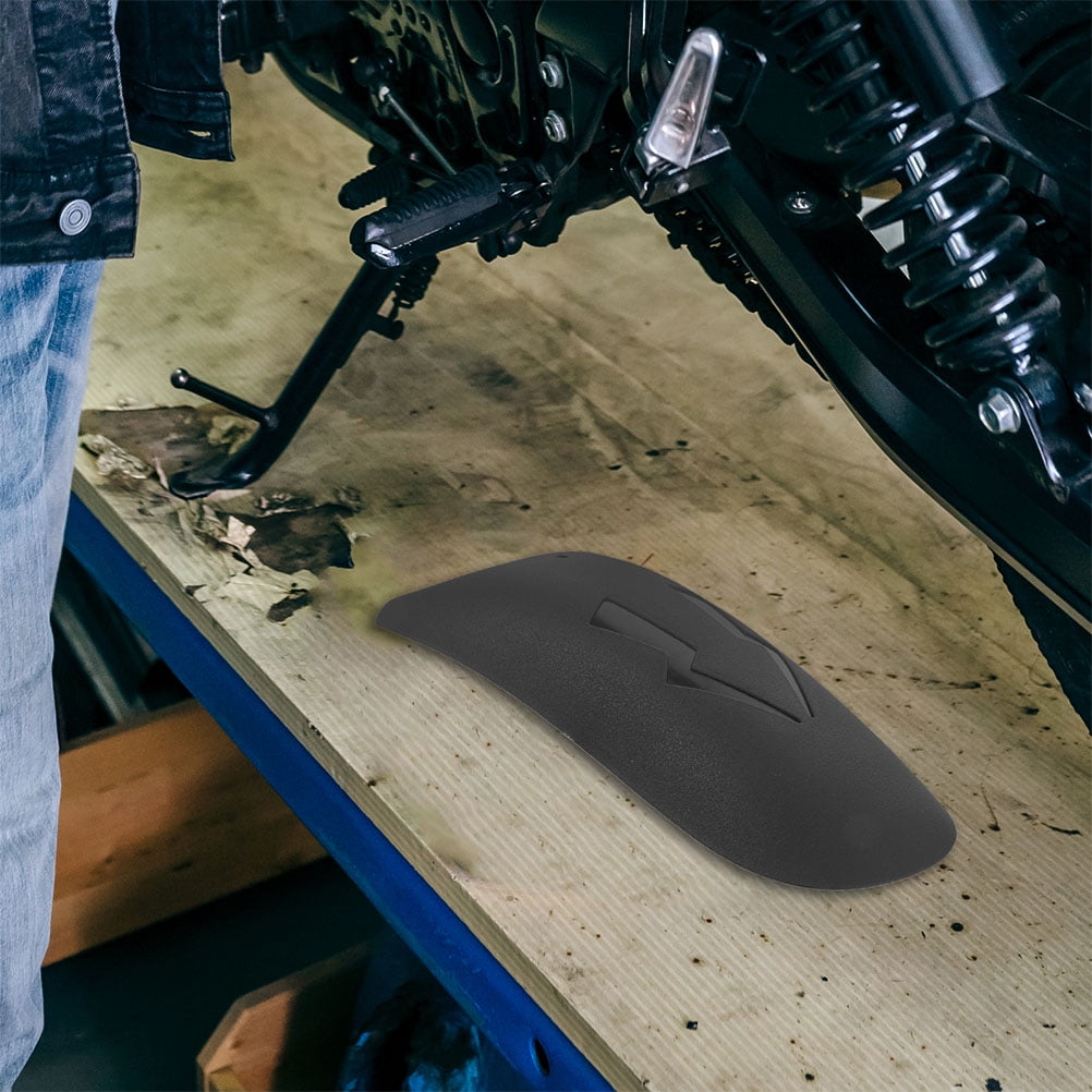 COMPUKAS 2Pcs Mudguard Splash Guard for Motorcycle Arc Shape Black ...