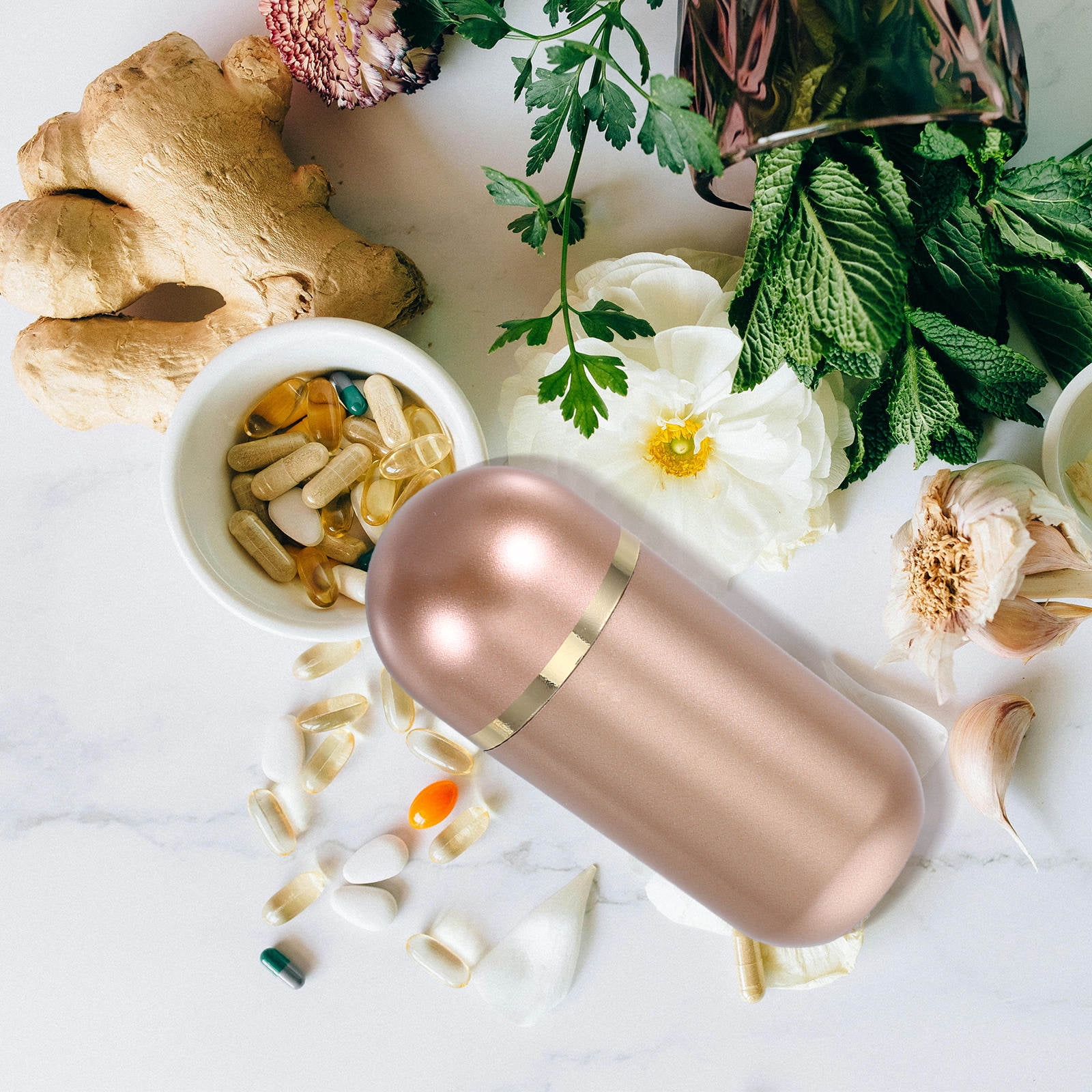 COMPUKAS 2Pcs Plastic Pill Bottle Small Containers with Sealing ...