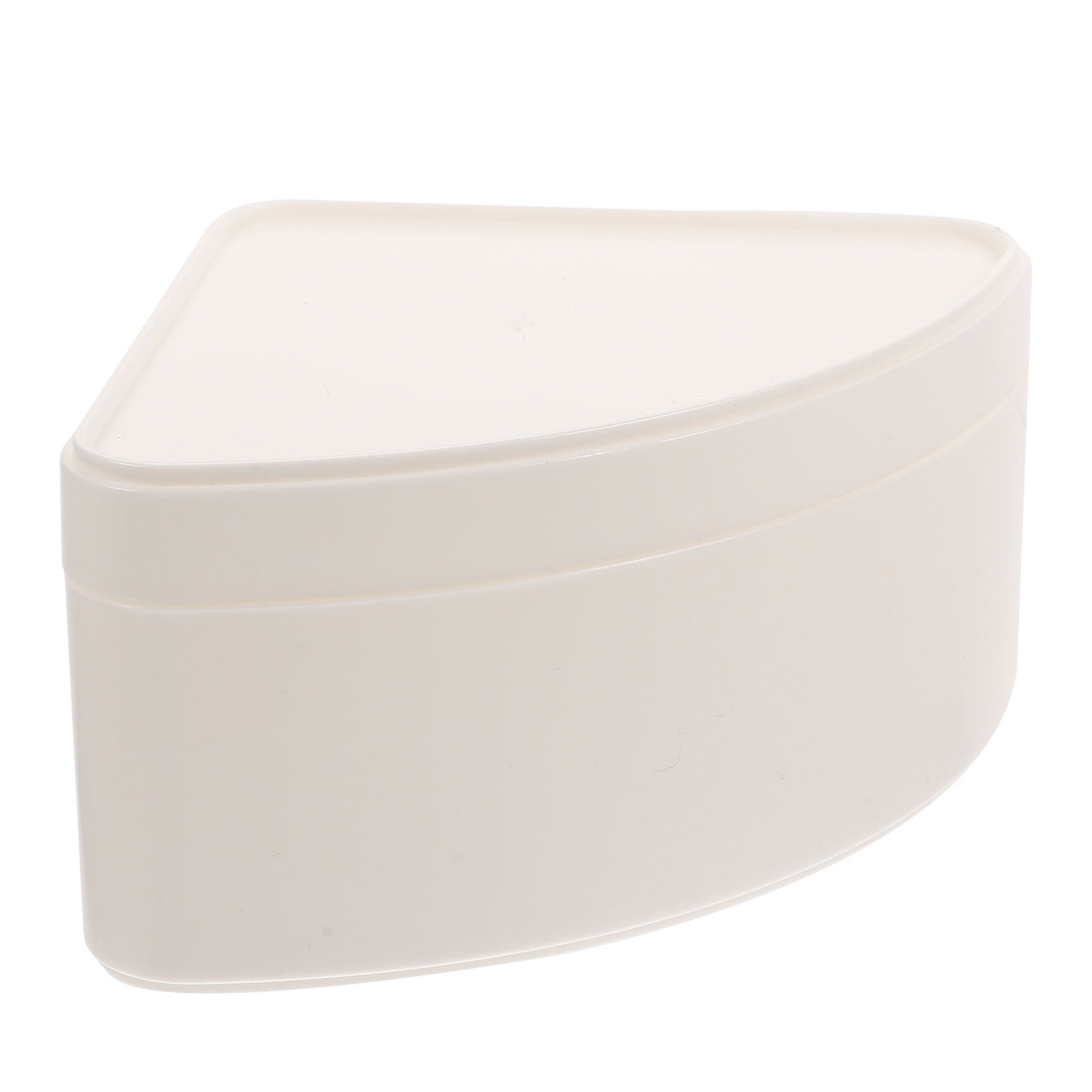 COMPUKAS 2Set Fan-shaped White Plastic Storage Boxes for Office Desk ...