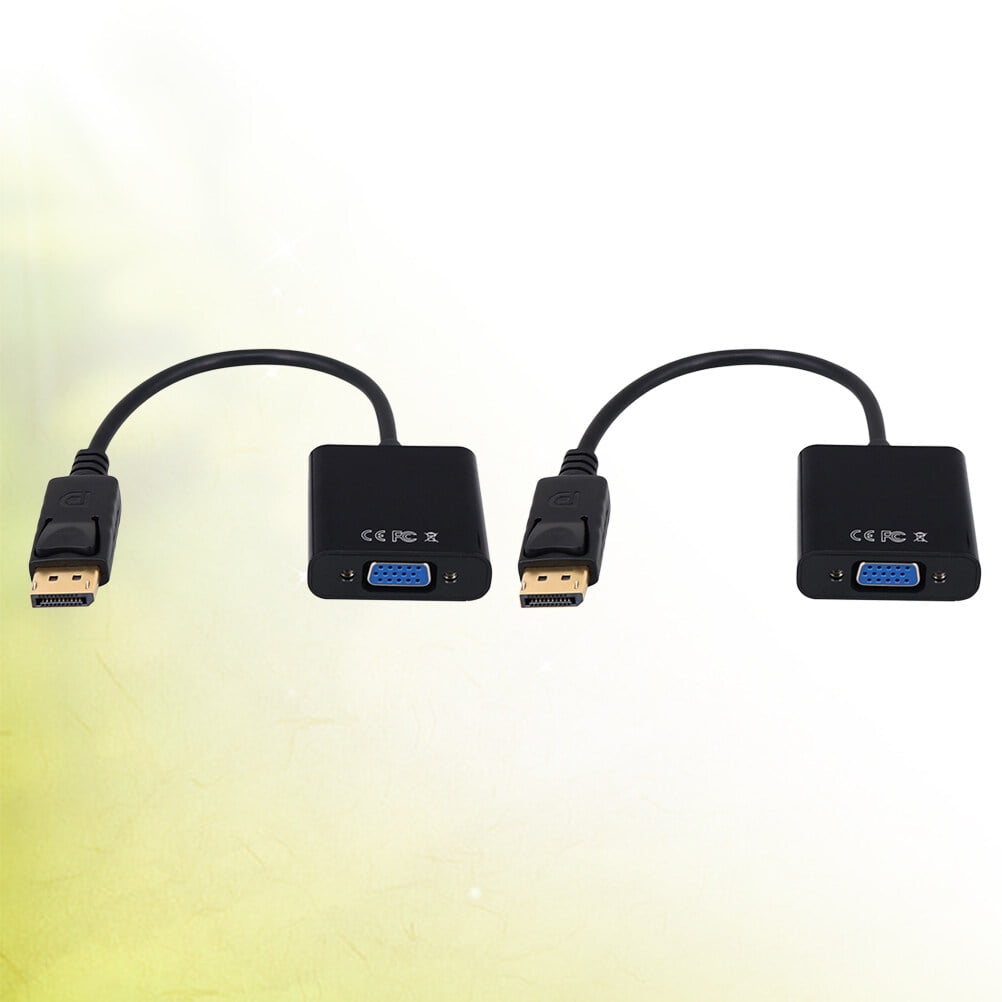 COMPUKAS 2Set to vga Converter Cable for Display Devices 1080P Support ...