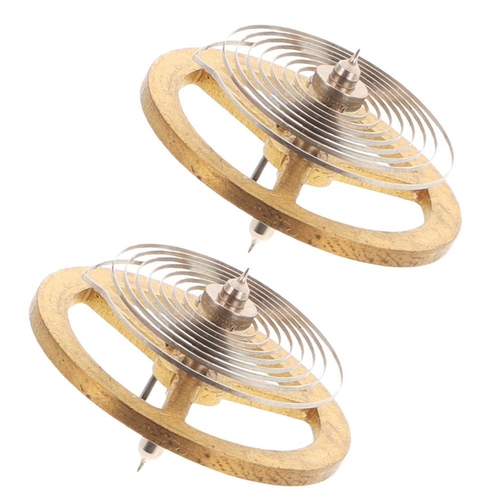 COMPUKAS 2pcs Diy Clock Mechanism Watch Balance Wheel Spring Metal ...