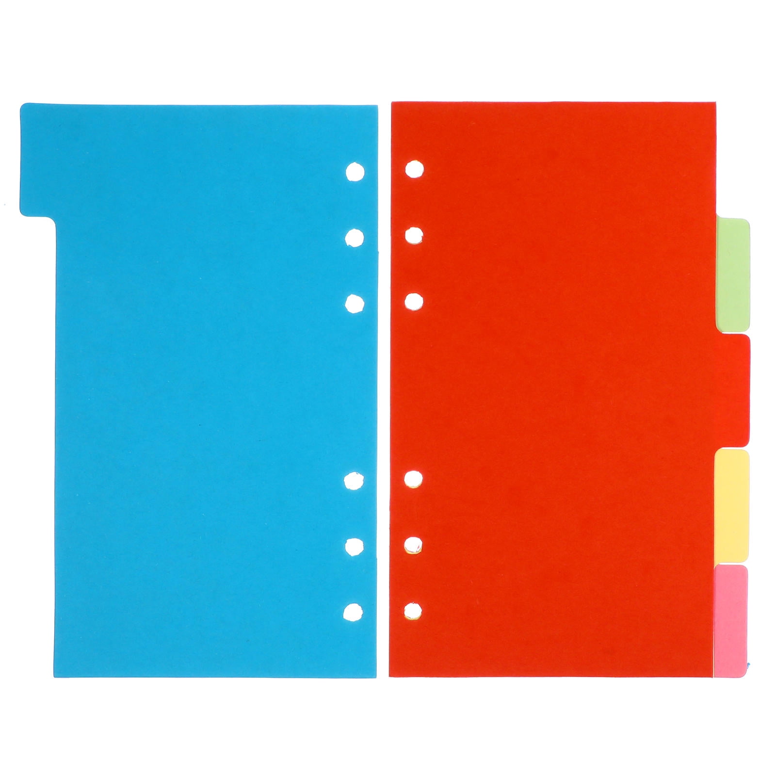 COMPUKAS 30Pcs Index Card Dividers Assorted Color A6 Size For Notebook ...