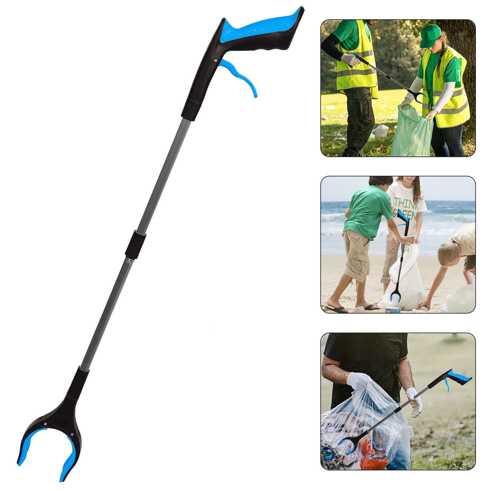 COMPUKAS 32.62X3.93X1.18in Litter Picker 1Pcs With Collapsible Design ...
