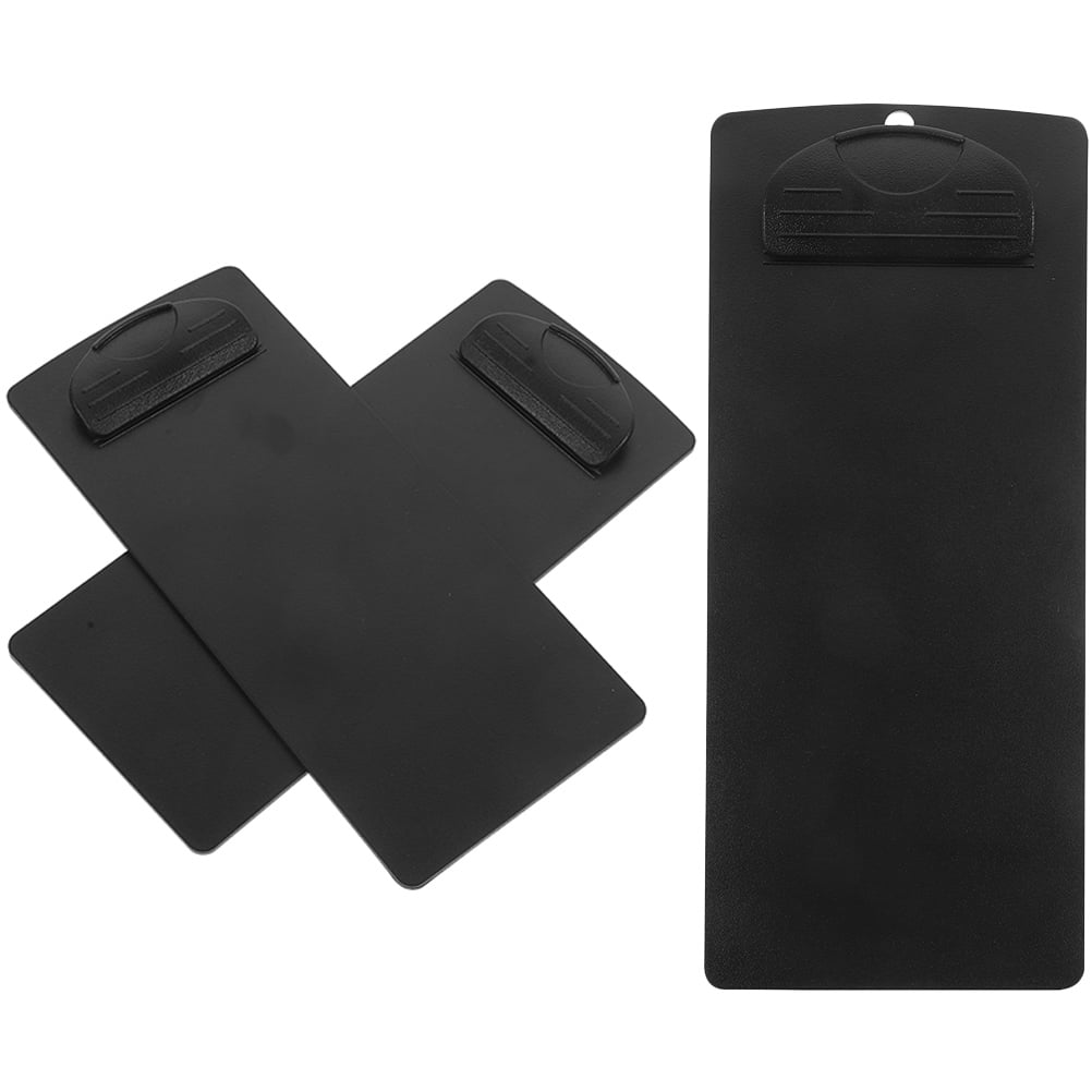 COMPUKAS Portable Clipboard ABS Resin Writing Support Board Black 3Pcs ...