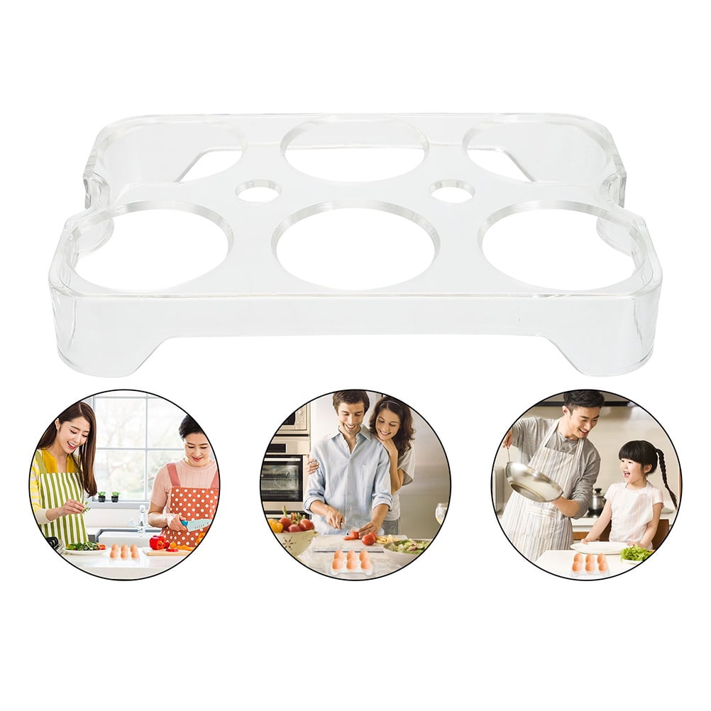 COMPUKAS 3Pcs Egg Rack for Fridge with Compact and Prevent Sliding ...