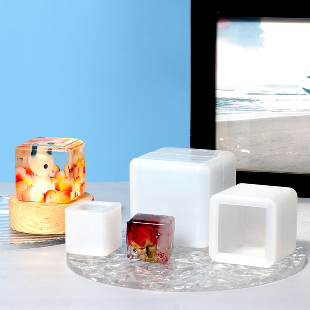 COMPUKAS 3pcs Resin Epoxy Molds for DIY Lovers White Casting Objects ...