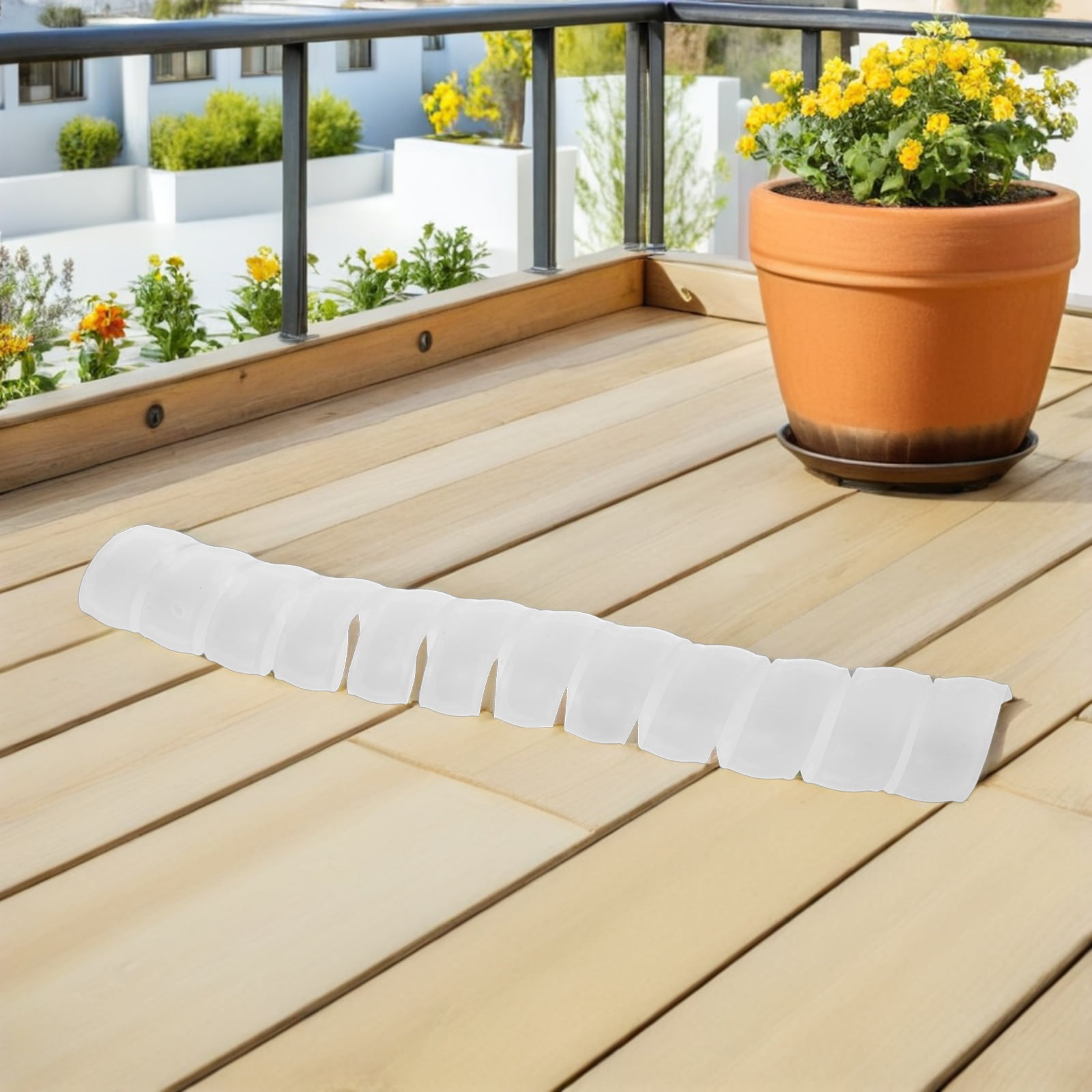 COMPUKAS 4Pcs Plastic Tree Cover Wraps White For Tree Trunk Protection ...
