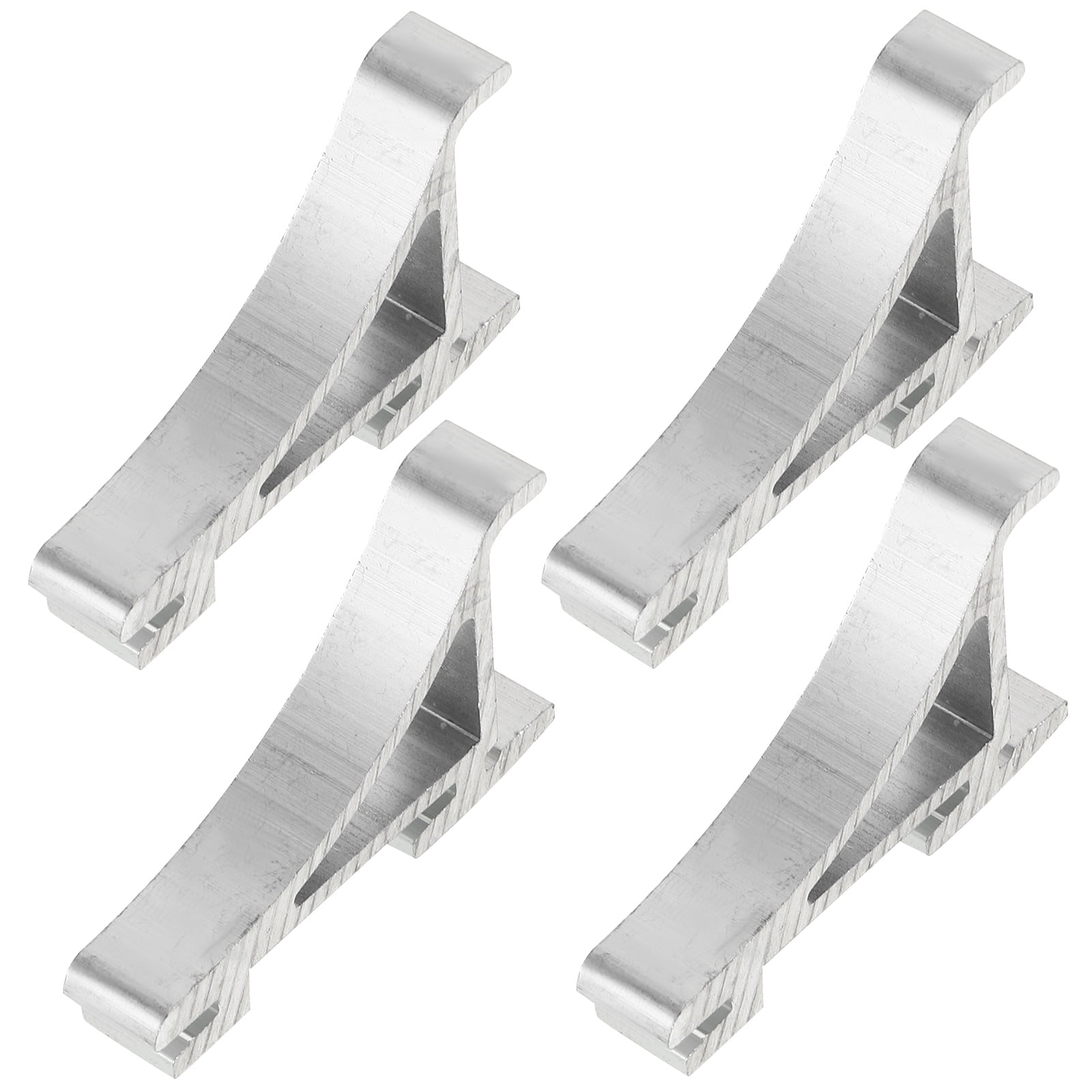 COMPUKAS 4Pcs Silver Metal Shelf Clips for Refrigerator and Display ...