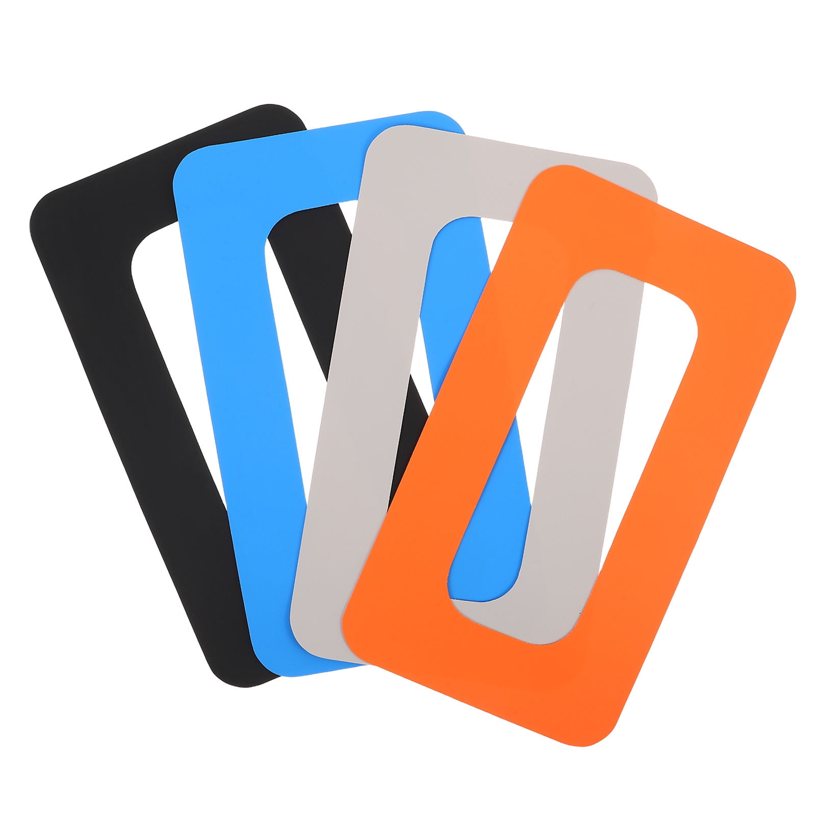 COMPUKAS 4Pcs Surfboard Fin Base Sticker PVC Assorted Color For ...