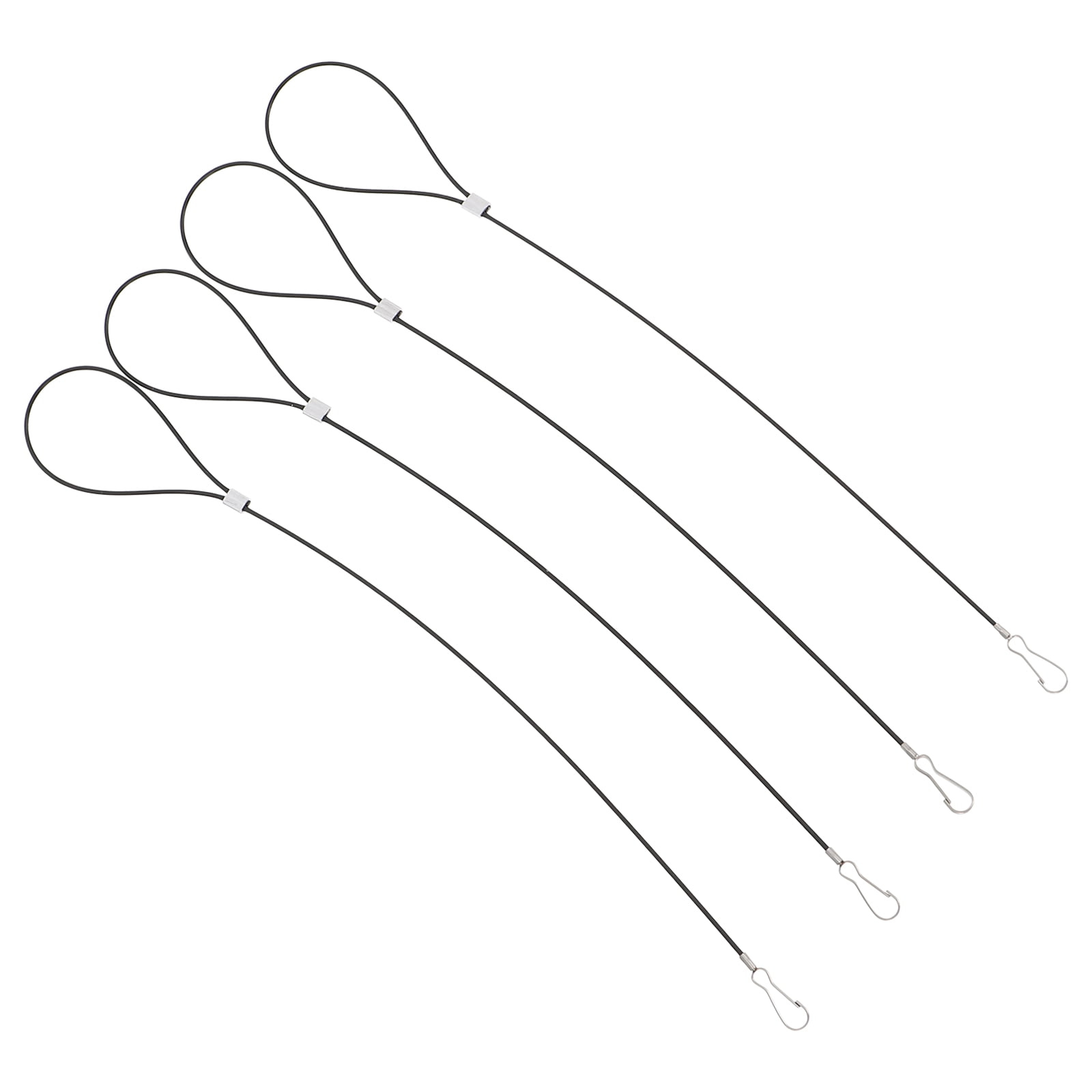 COMPUKAS 4pcs Stainless Steel Cable Gate Latch Rope Lighting For Easy ...