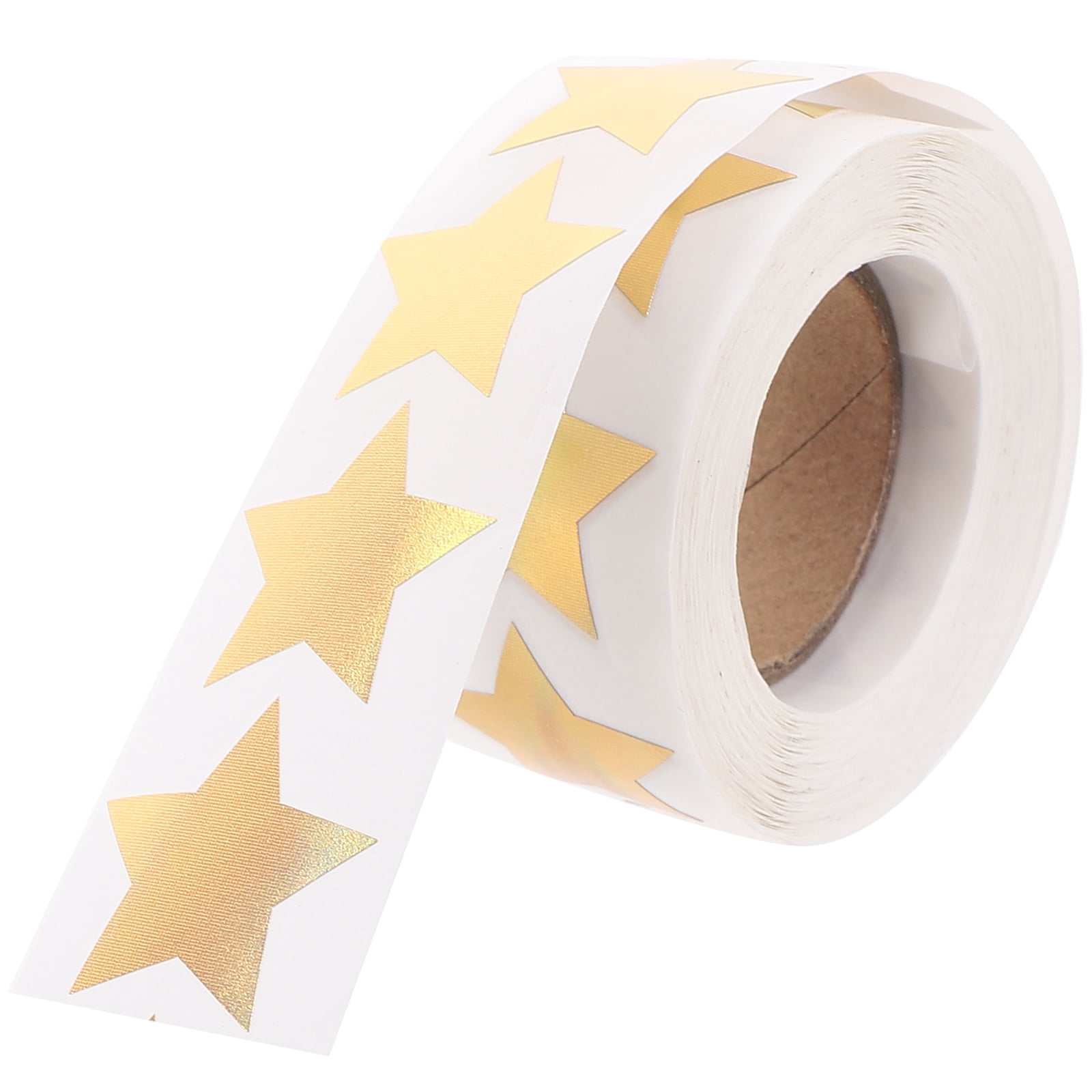 COMPUKAS Labels Stickers Golden for Restaurant Receipts Holiday 500Pcs ...