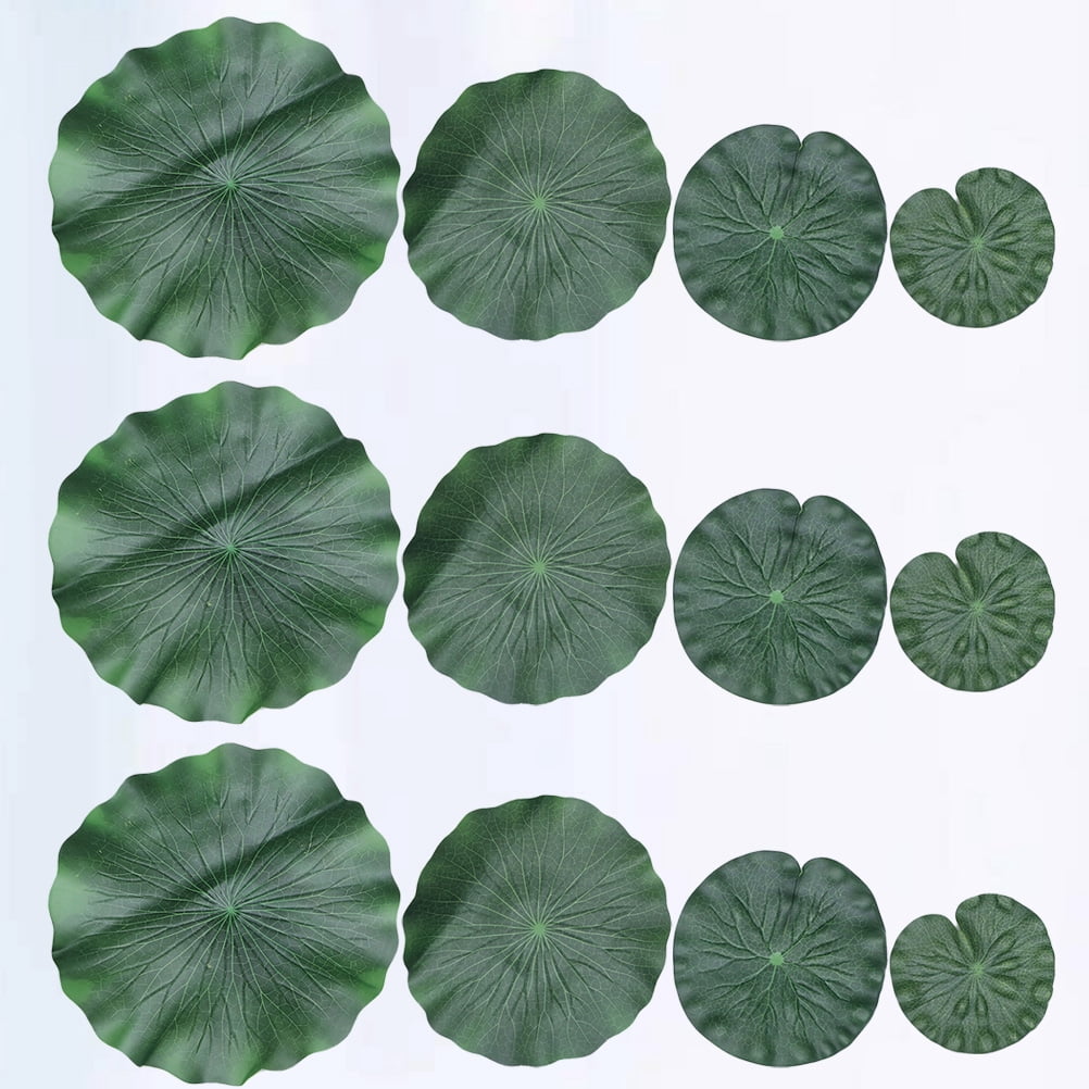 COMPUKAS 50Pack Green EVA Decorative Diy present Oval Shape For Pond ...