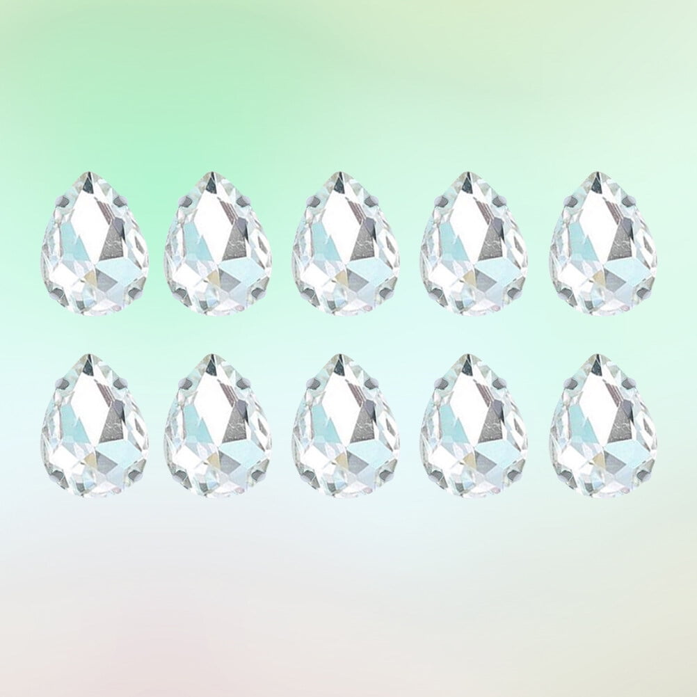 COMPUKAS 50Pcs Crystal Claw Glass Rhinestones for Sewing and Decorative ...