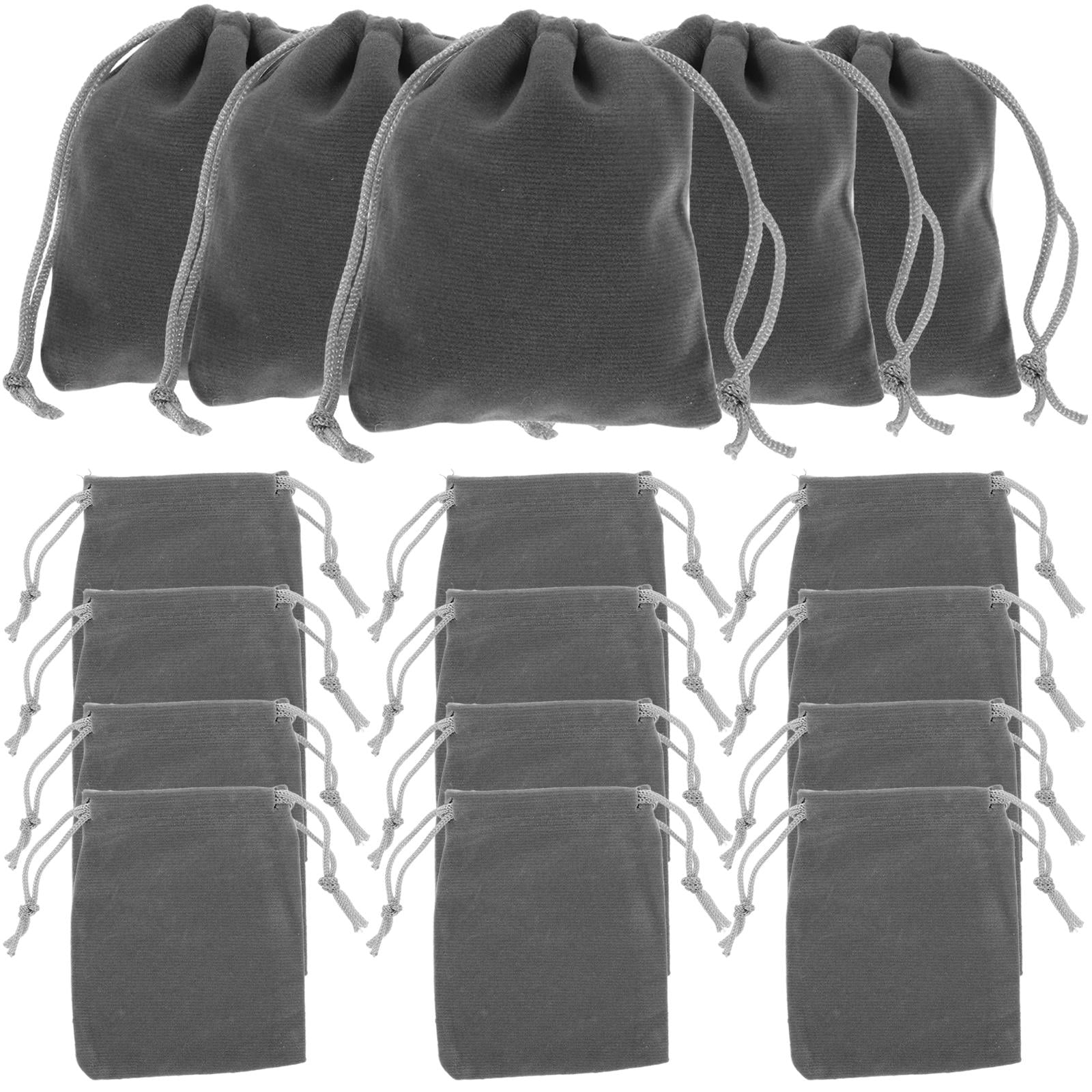 COMPUKAS 50pcs Small Velvet Drawstring Pouches for Jewelry Christmas ...