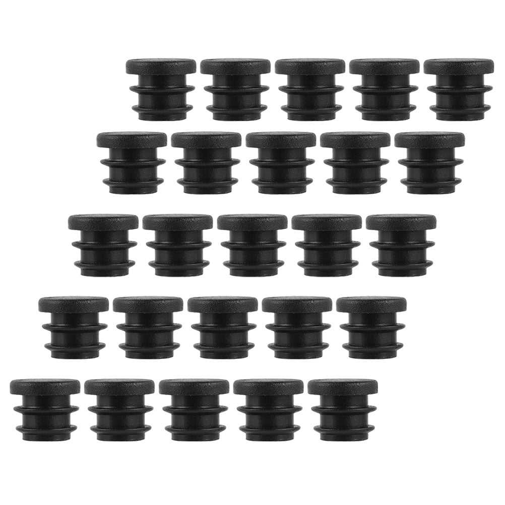 COMPUKAS 50pcs Round Plastic End Caps Shock Absorption Wear Resistance ...