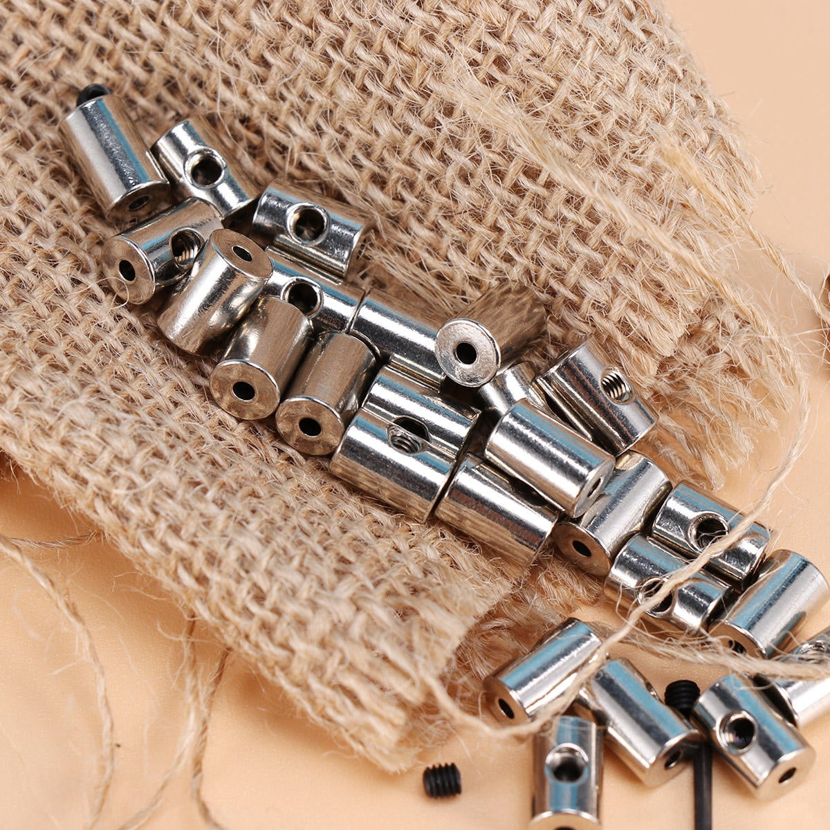 COMPUKAS 50Pcs Silver Metal Screw Wrench Badge Accessories for Clip for ...