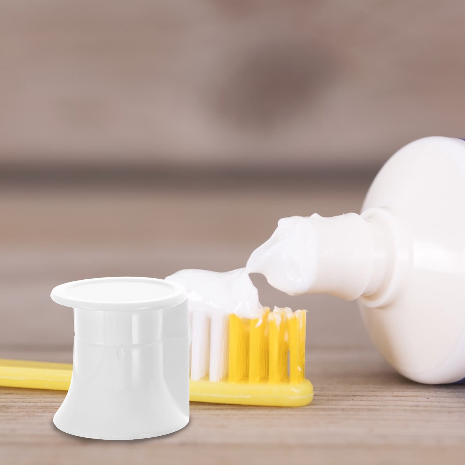 COMPUKAS 50Pcs Toothpaste Tube Top Lid White PP Flip Top Dispenser For ...