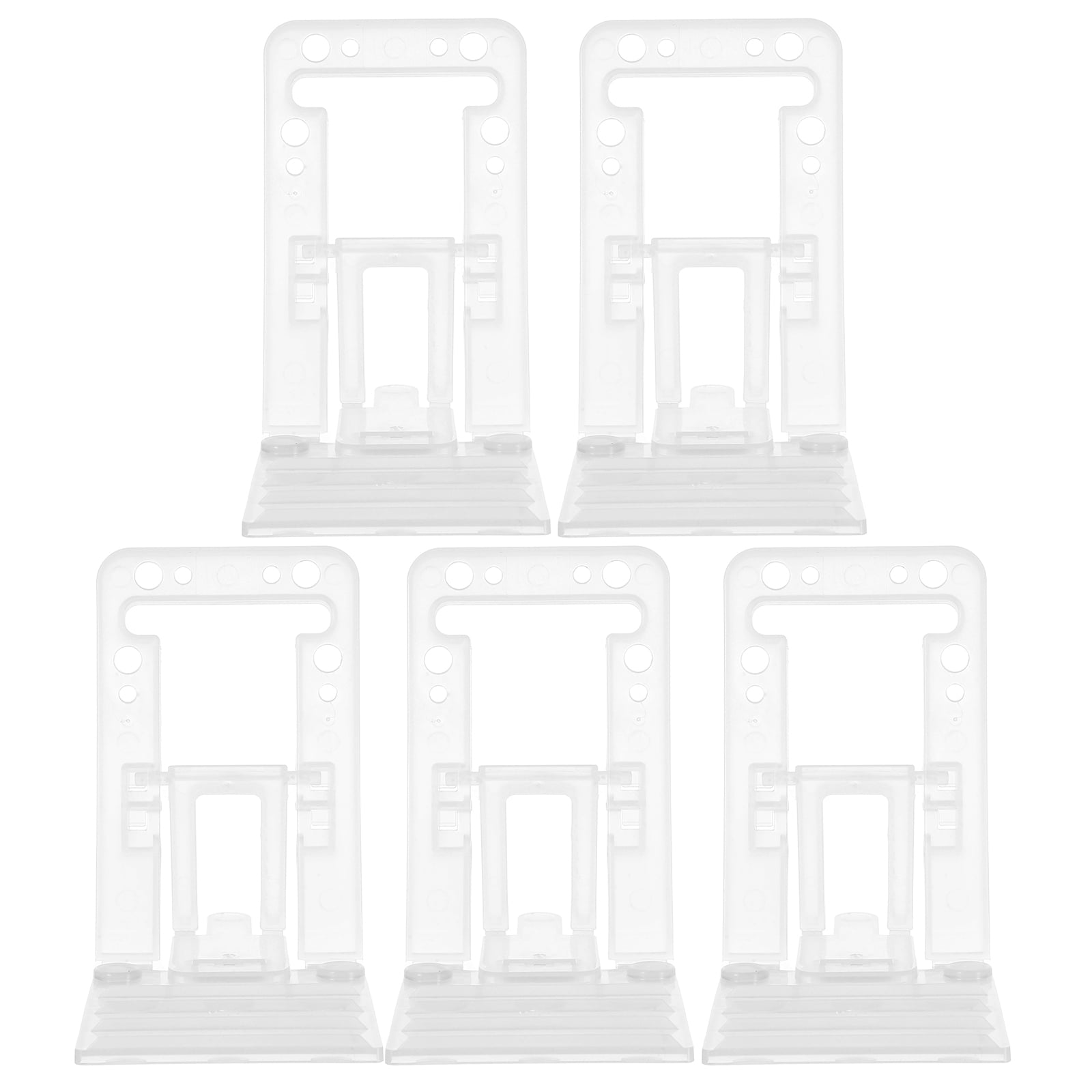 COMPUKAS 5Pack Clear Plastic Display Shelf for Vendors to Organize ...