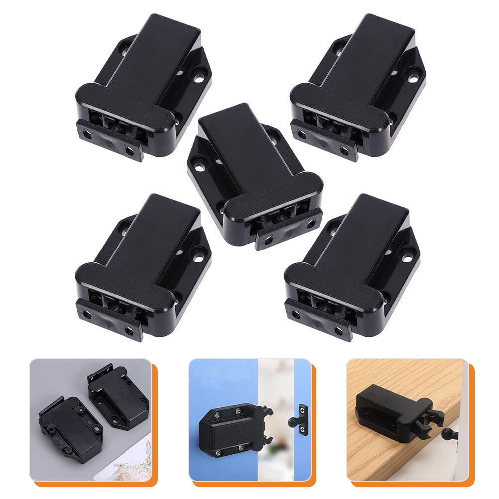 COMPUKAS Bedroom Cabinets Cabinet Latches Black ABS 5pcs - Walmart.com