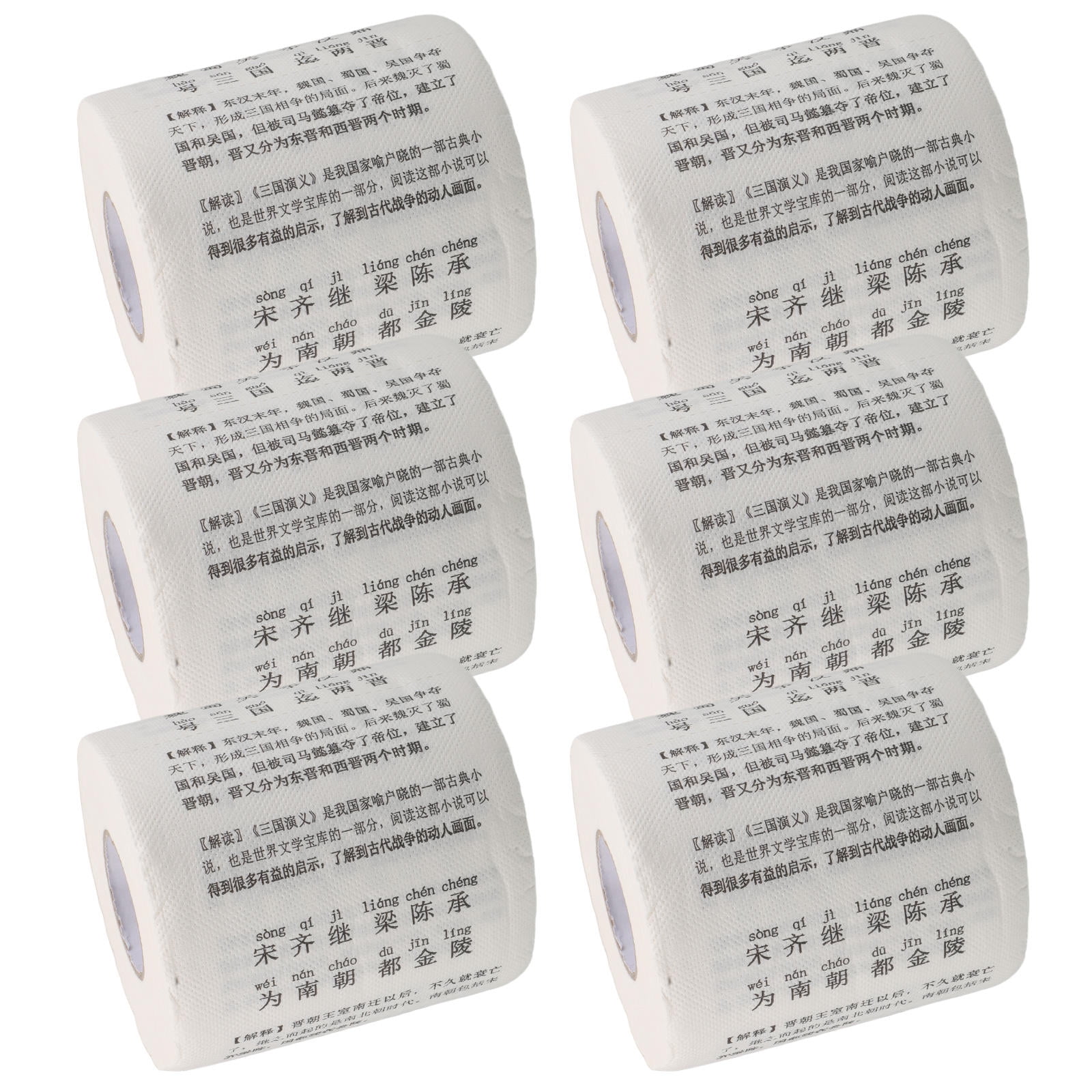 COMPUKAS 6 Rolls Decorative Toilet Paper Tissue Rolls for Home Use and ...
