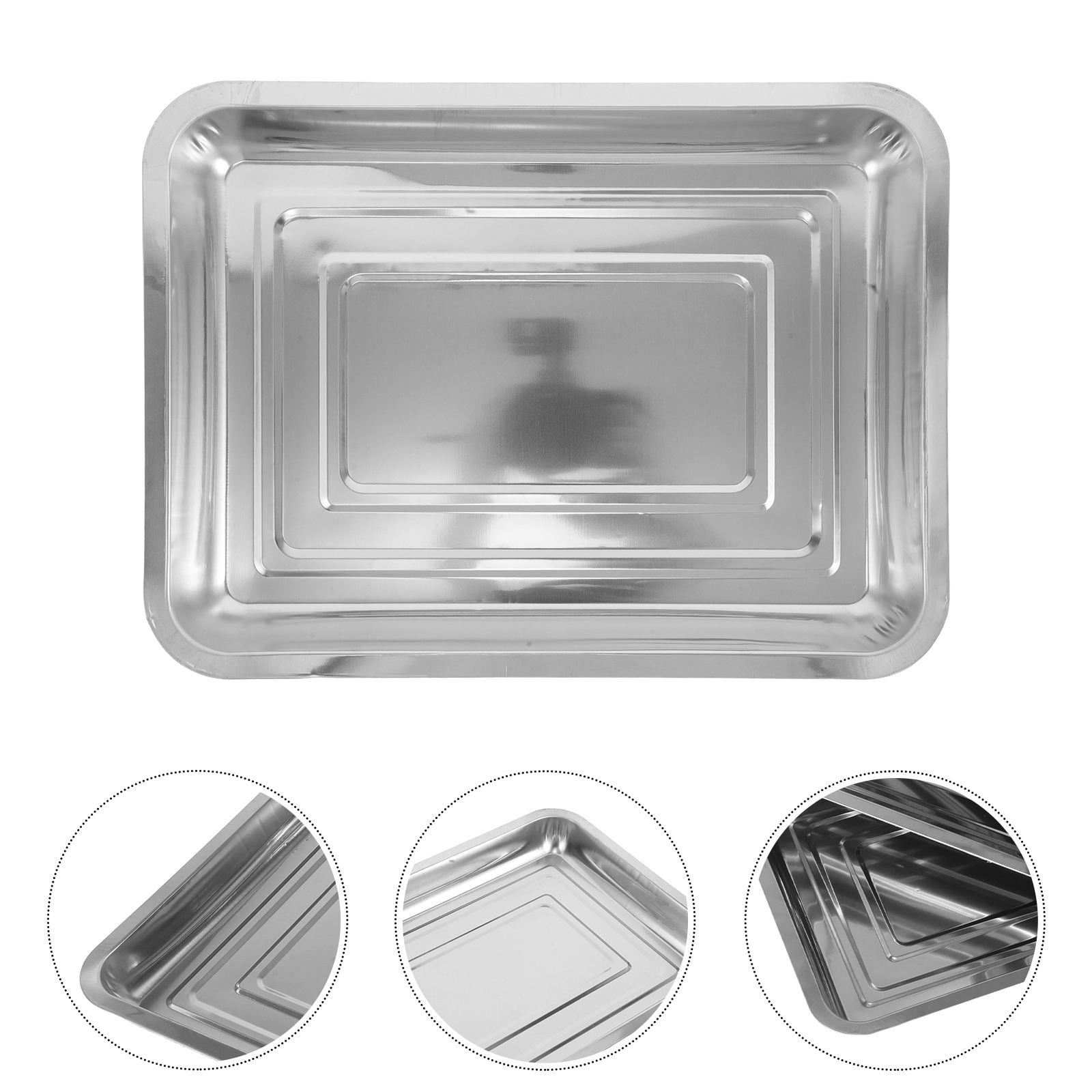 COMPUKAS 6Pcs Stainless Steel Planter Trays for Professional Nursery ...