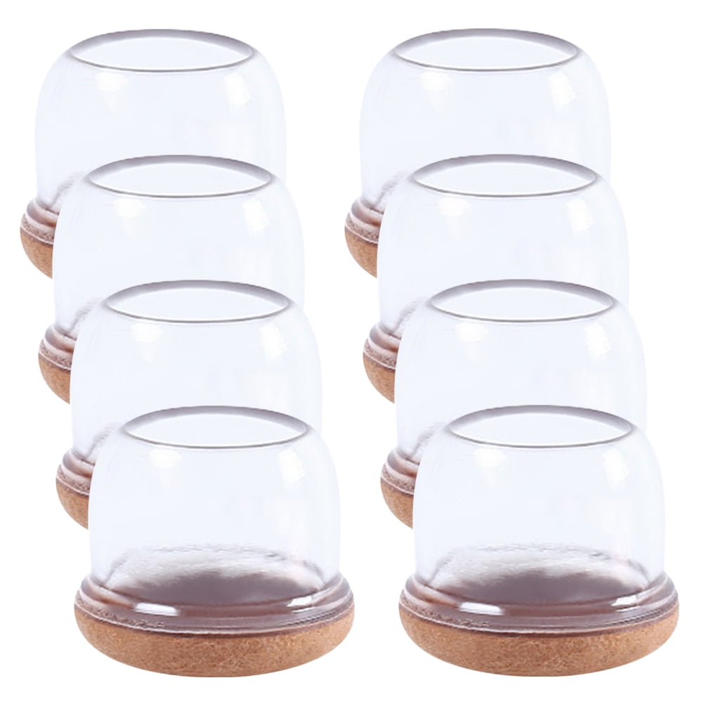COMPUKAS 8Pack Tpe Transparent Round Table Feet Covers for Furniture ...