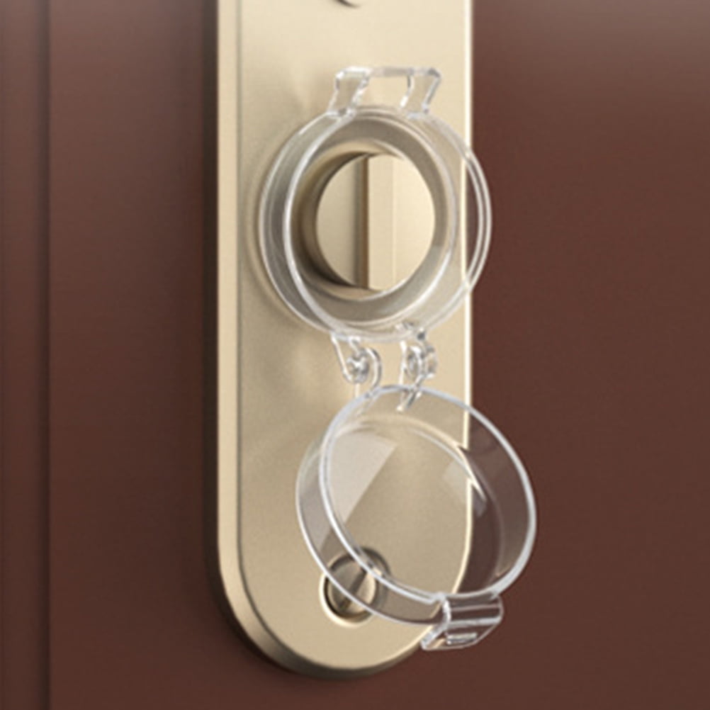 COMPUKAS ABS Glue Made Child Proof Door Lock Covers Simple Design for ...