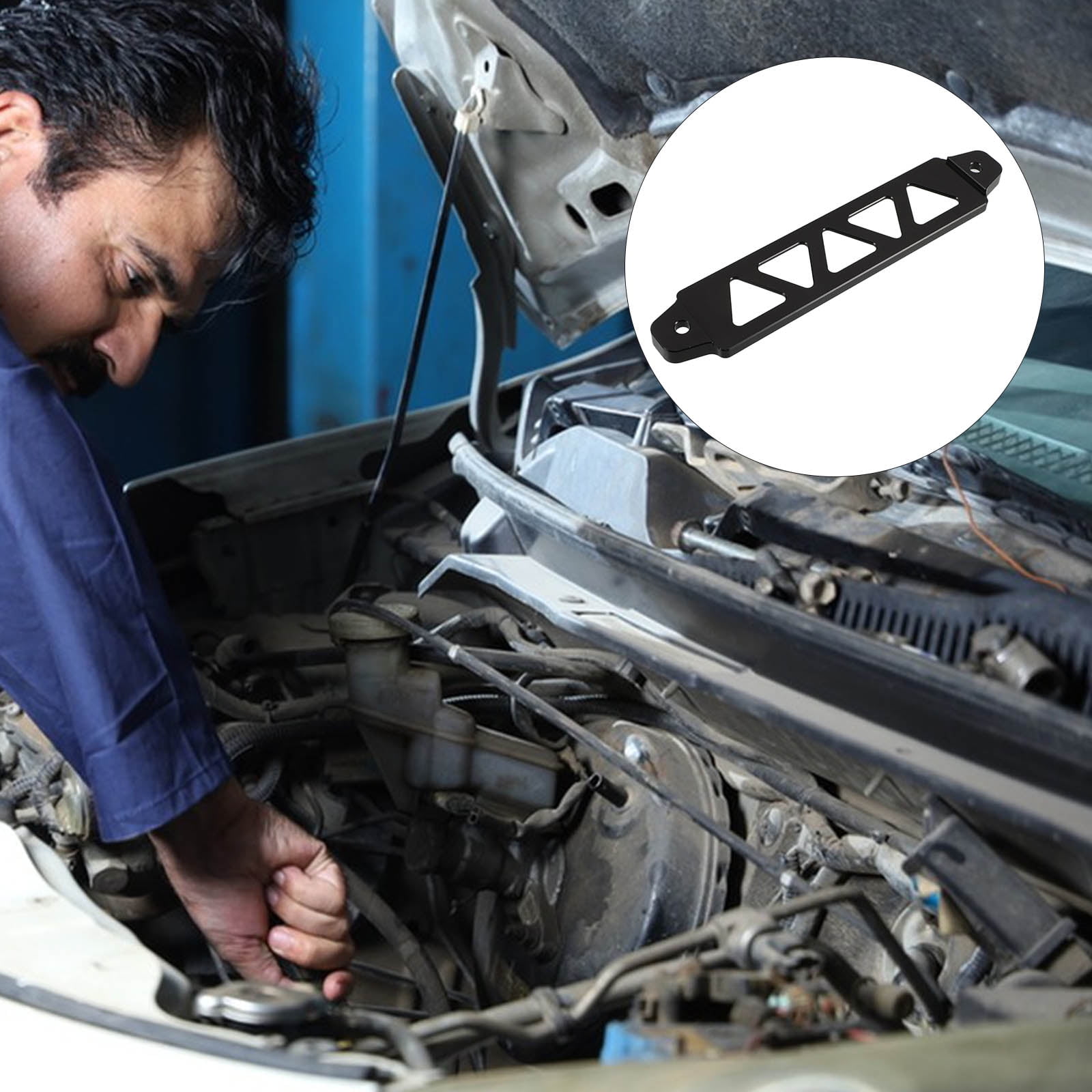 COMPUKAS Aluminum Alloy Battery Holder for Vehicle Battery ...