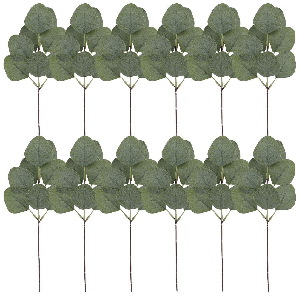 COMPUKAS Artificial Greenery Stems Realistic Green PU Stem for Wedding Setup 12pcs - Walmart.com