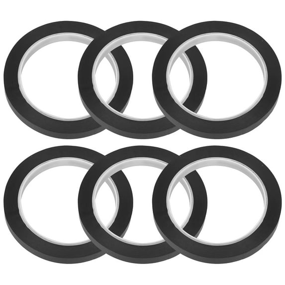 COMPUKAS Black Whiteboard Tape Rolls Made of Pet Material for Accurate ...