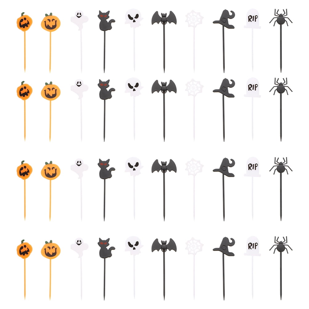 COMPUKAS Cake Toppers 40Set Plastic Assorted Color for Table ...