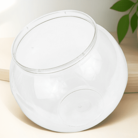 COMPUKAS Clear Plastic Fish Tank Portable Small Aquarium with Multi ...