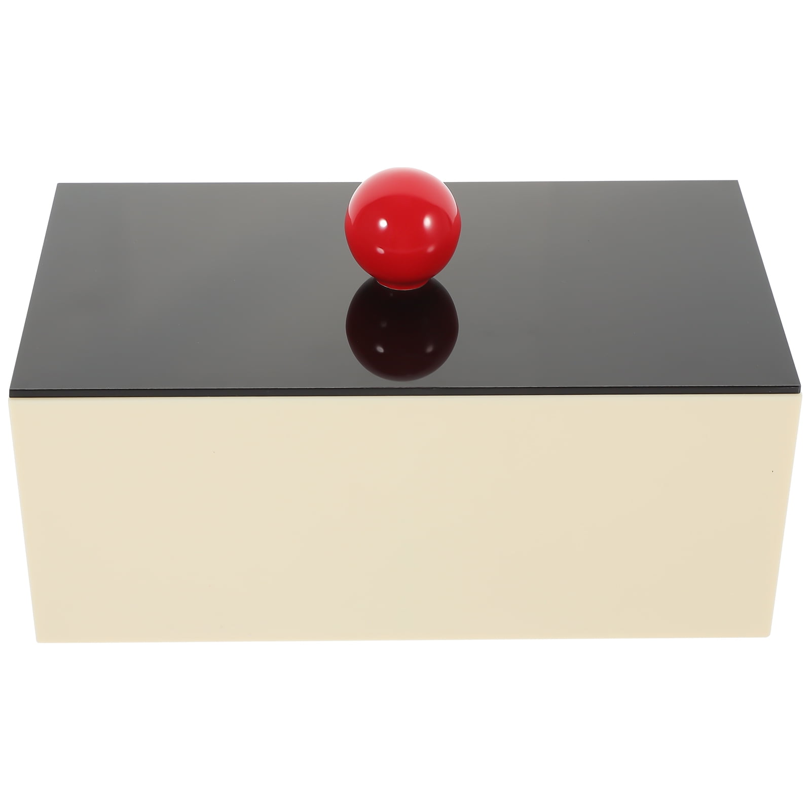 COMPUKAS Cosmetics Display Box Acrylic Square with Ball-shaped Handle ...