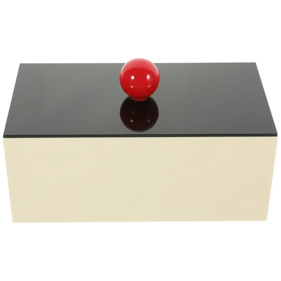 COMPUKAS Cosmetics Display Box Acrylic Square with Ball-shaped Handle ...