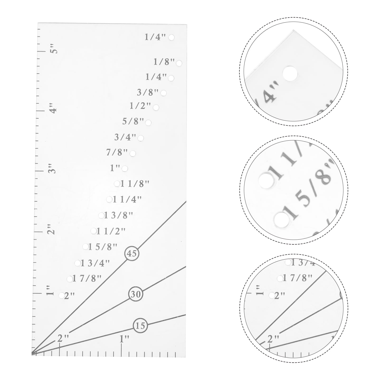 COMPUKAS DIY Patchwork Sewing Ruler 1Pcs for Accurate Seam Allowance ...
