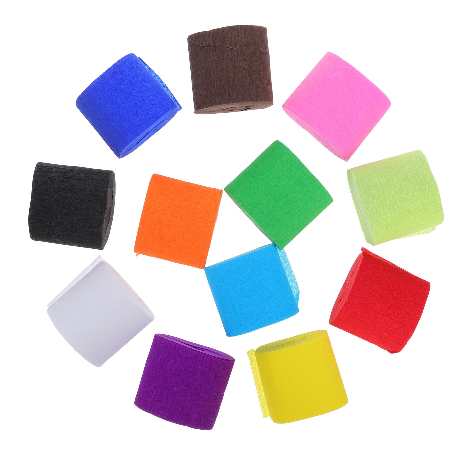 COMPUKAS Diy Crepe Paper Assorted For Festival Touch And Streamers ...