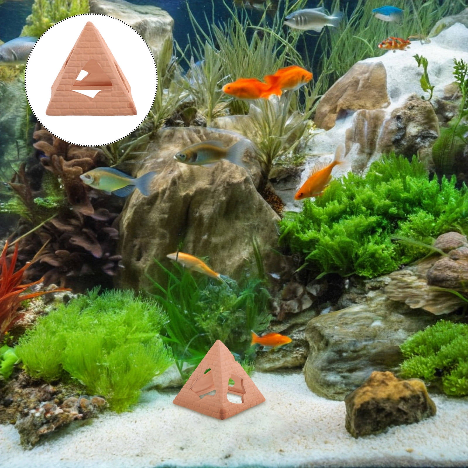 COMPUKAS Ceramic Fish and Shrimp Hideouts Tunnel Spawning Habitat ...