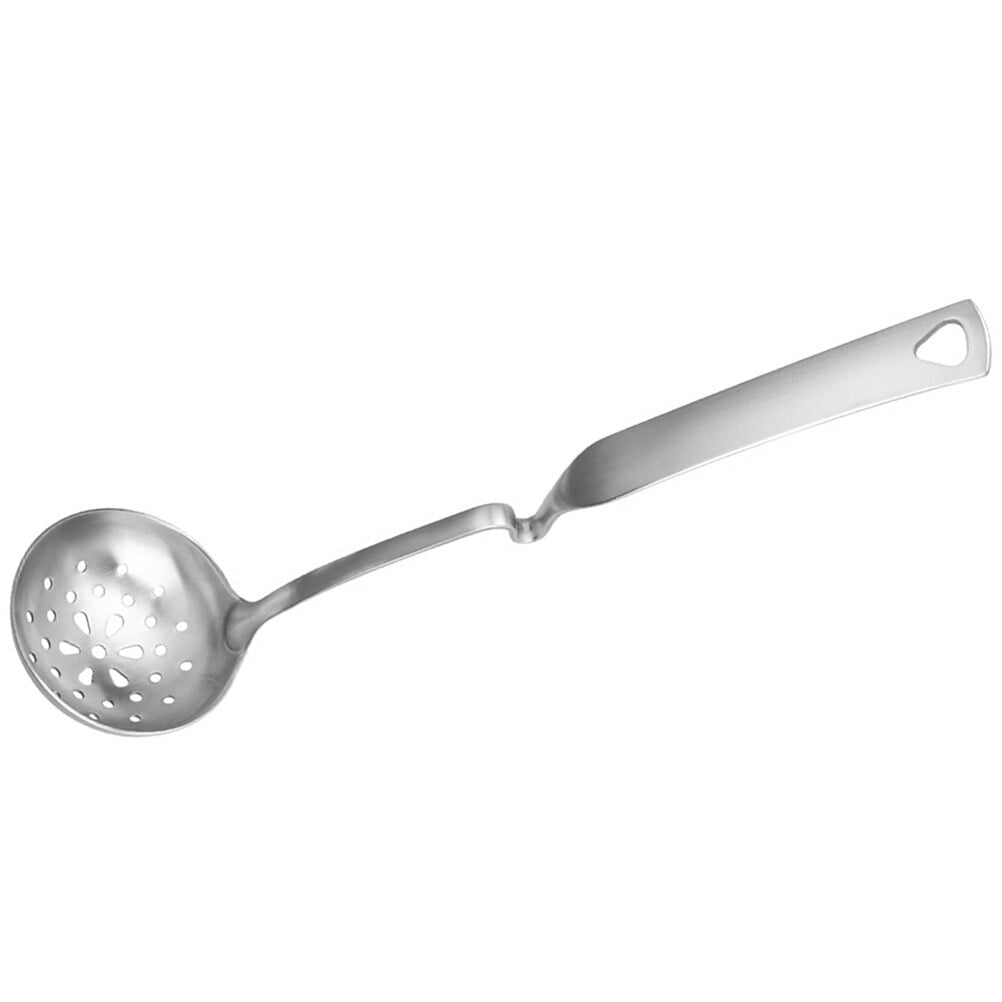 COMPUKAS Hot Pot Ladle Metal Kitchen Utensils Silver Long Handle for ...