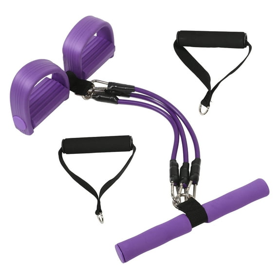 COMPUKAS Lightweight Elastic Fitness Rope with Pedal Puller for Full ...