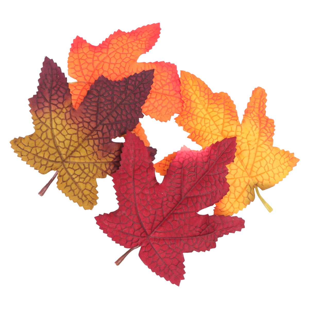 COMPUKAS Maple Leaf Ornament 16Pcs Assorted Color Plastic Table ...