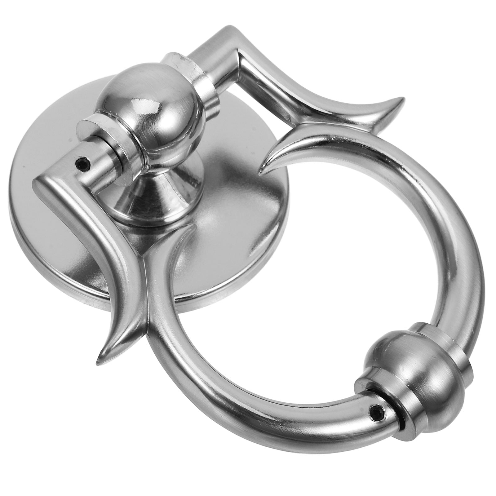 COMPUKAS Metal Door Knockers Zinc Alloy Silver Front Door Accessories 1Set 4.3x4.06x1.5in ...