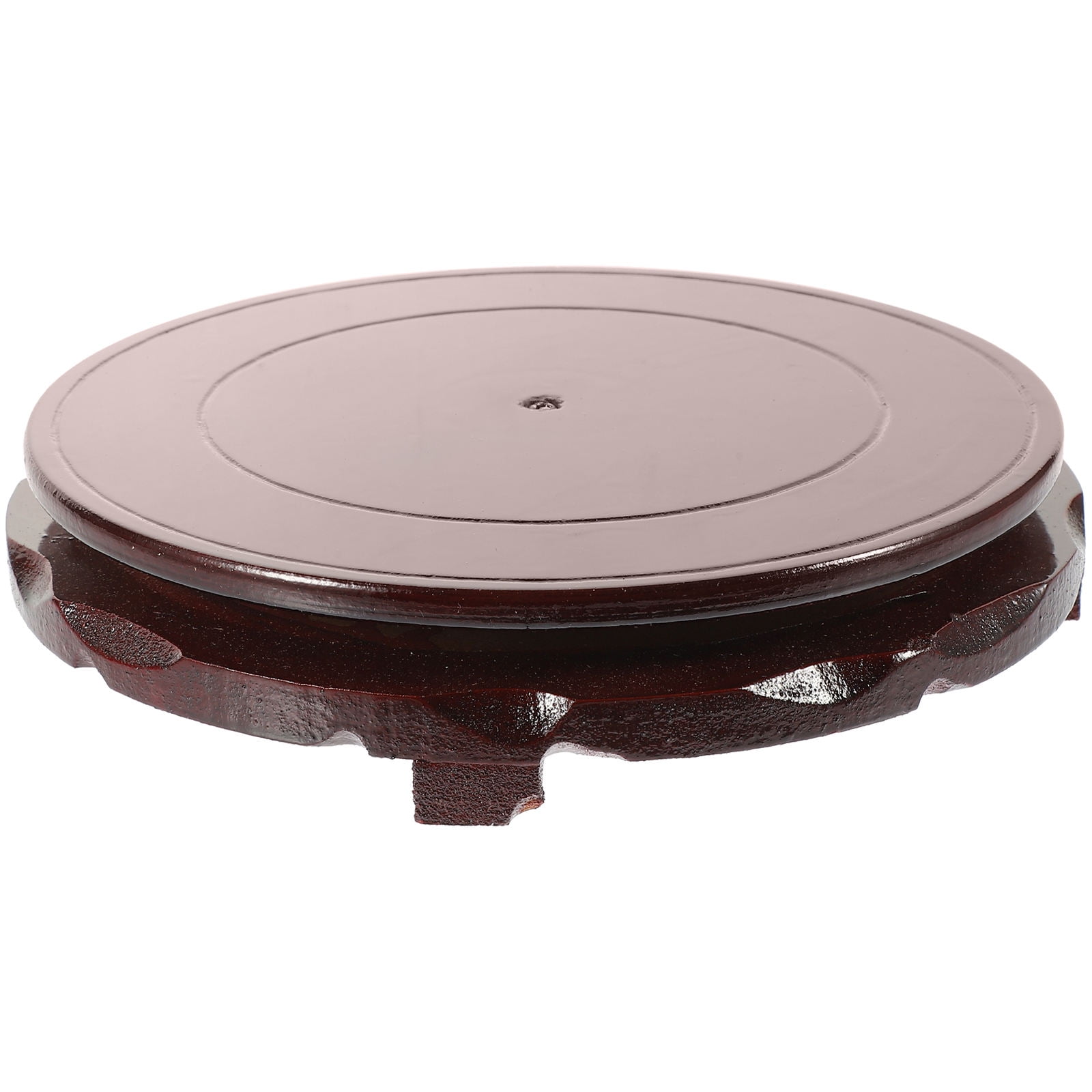 COMPUKAS Outdoor Planter Stand Circular Wood Pedestal Stands for ...