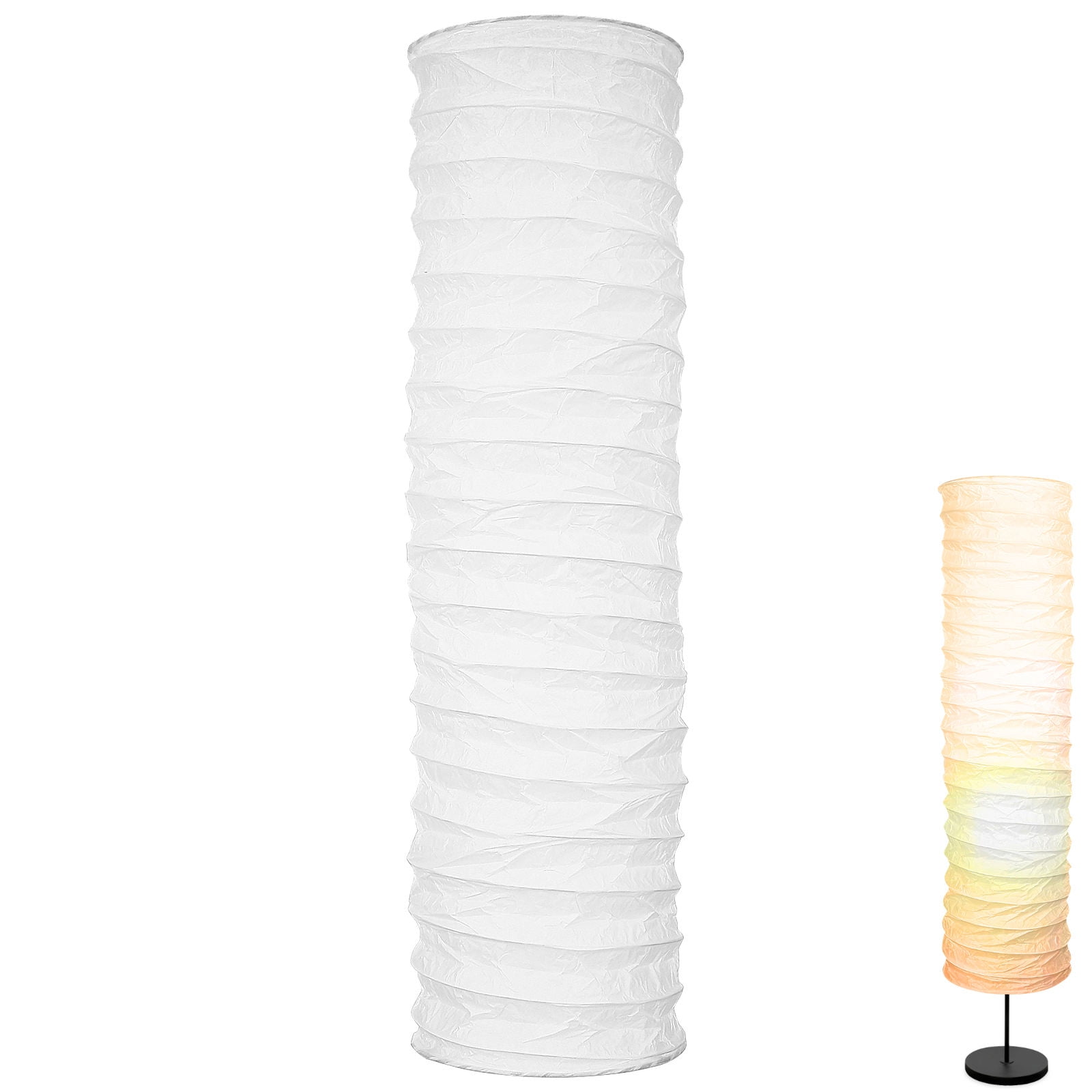 COMPUKAS Paper Floor Lamp Shade 95x22cm - Diy Rice Paper Light Cover ...