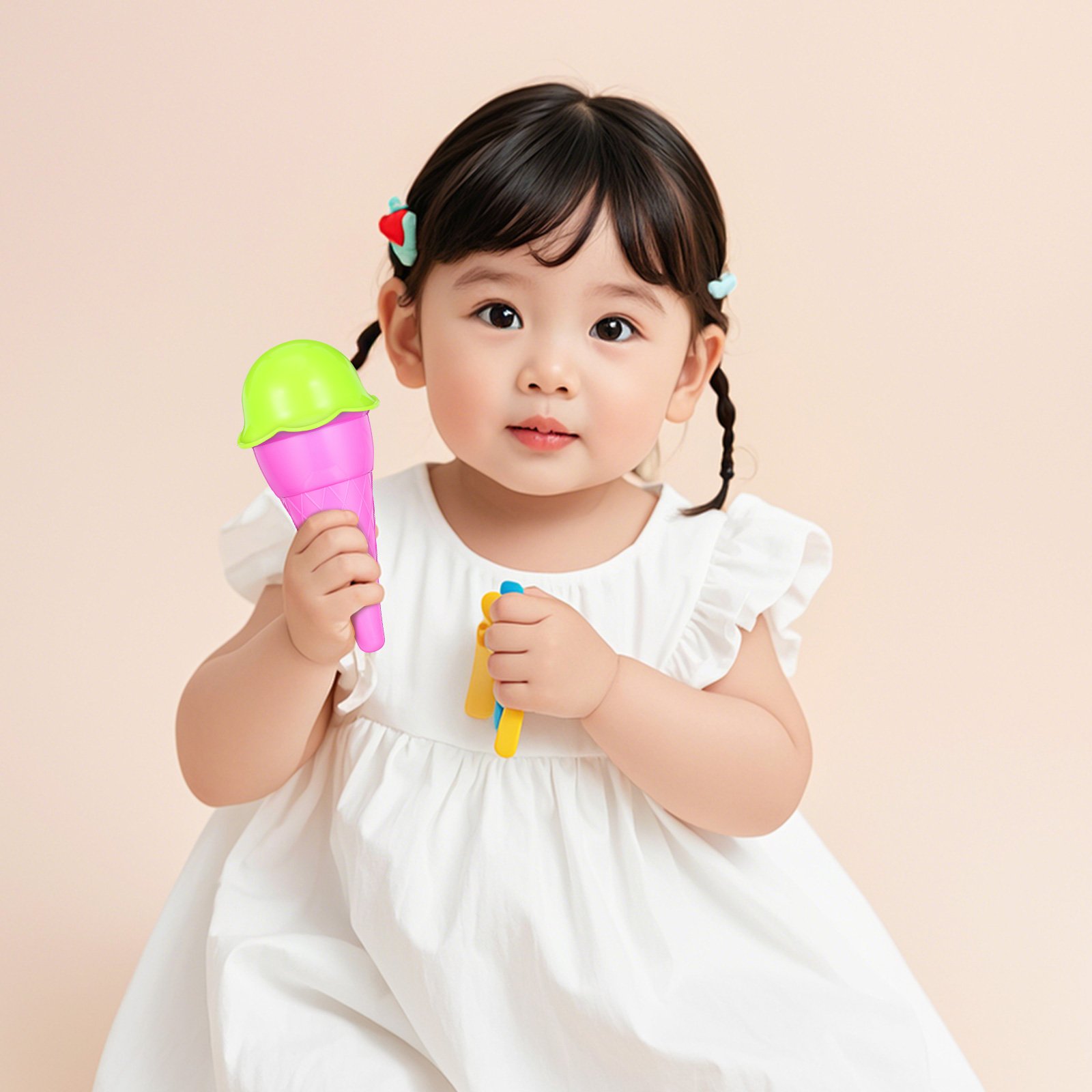 COMPUKAS Plastic Freezer Ice Cream Forms Ice Cream Cone Prop Ice Cream ...