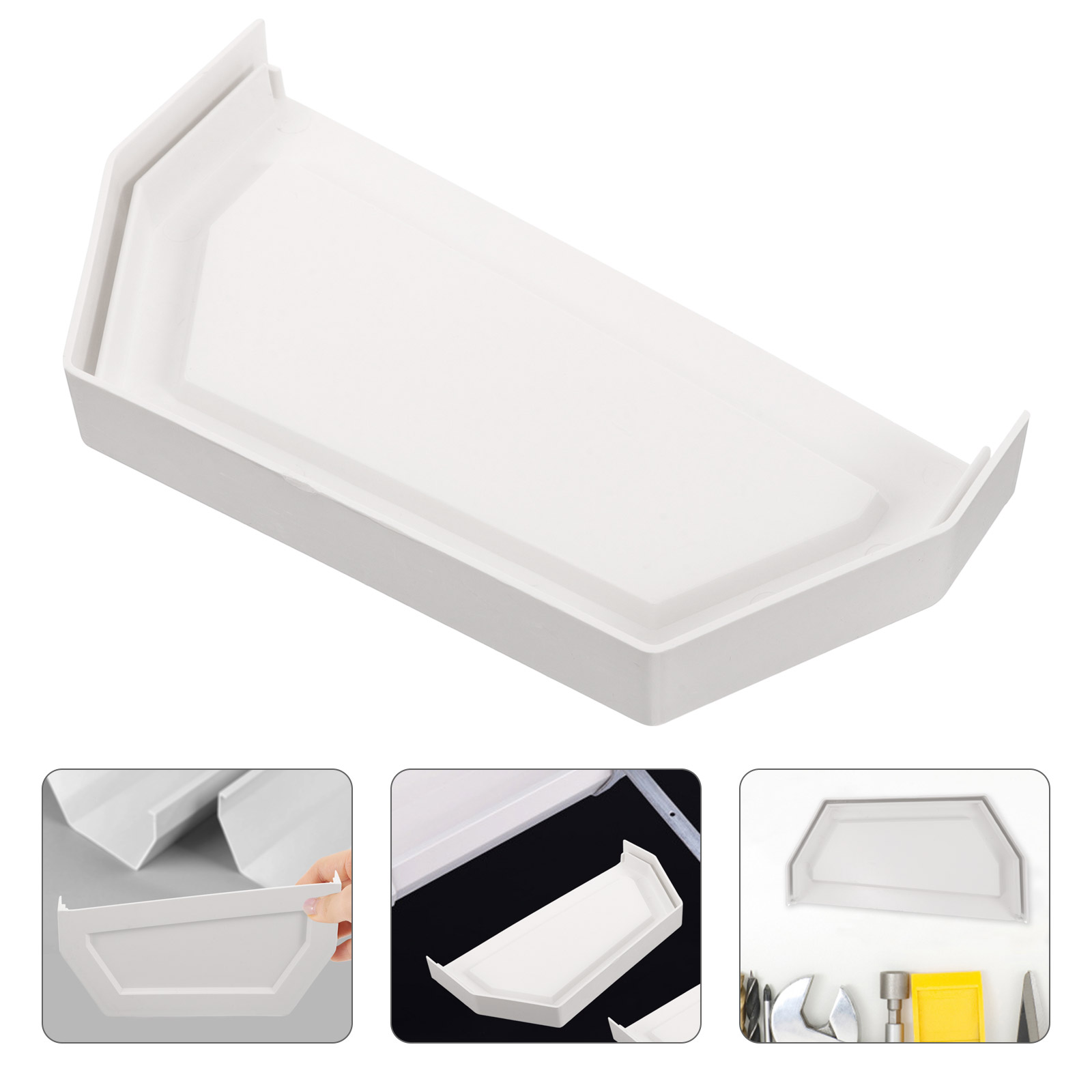 COMPUKAS Plastic Gutter End Cover White PVC Material Prevents Debris ...