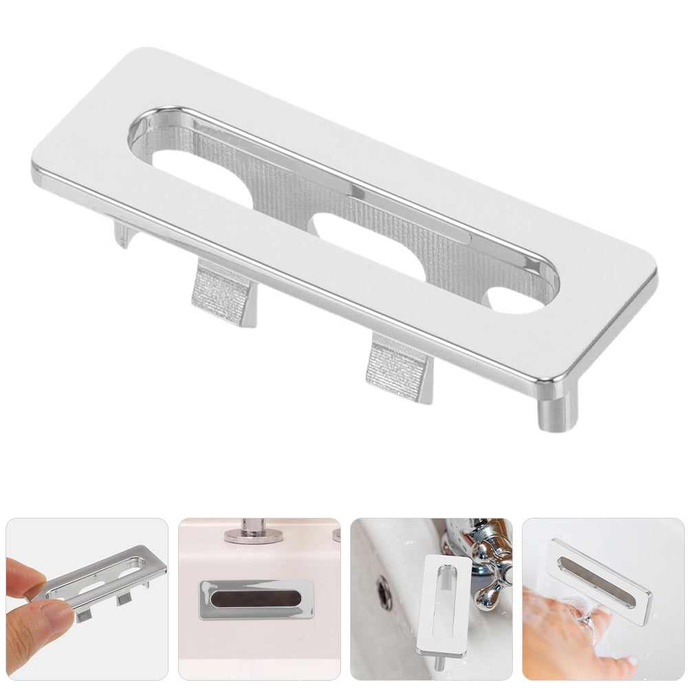 COMPUKAS Sink Accessories 10pcs Overflow Drain Cover Plastic Overflow ...