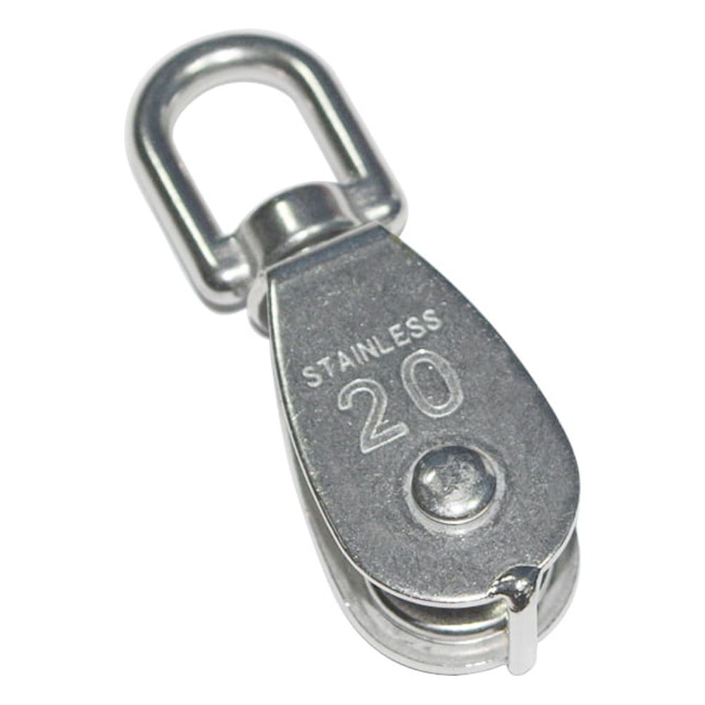 COMPUKAS Stainless Steel Pulley 20mm Roller Single Sheaved Max Load ...