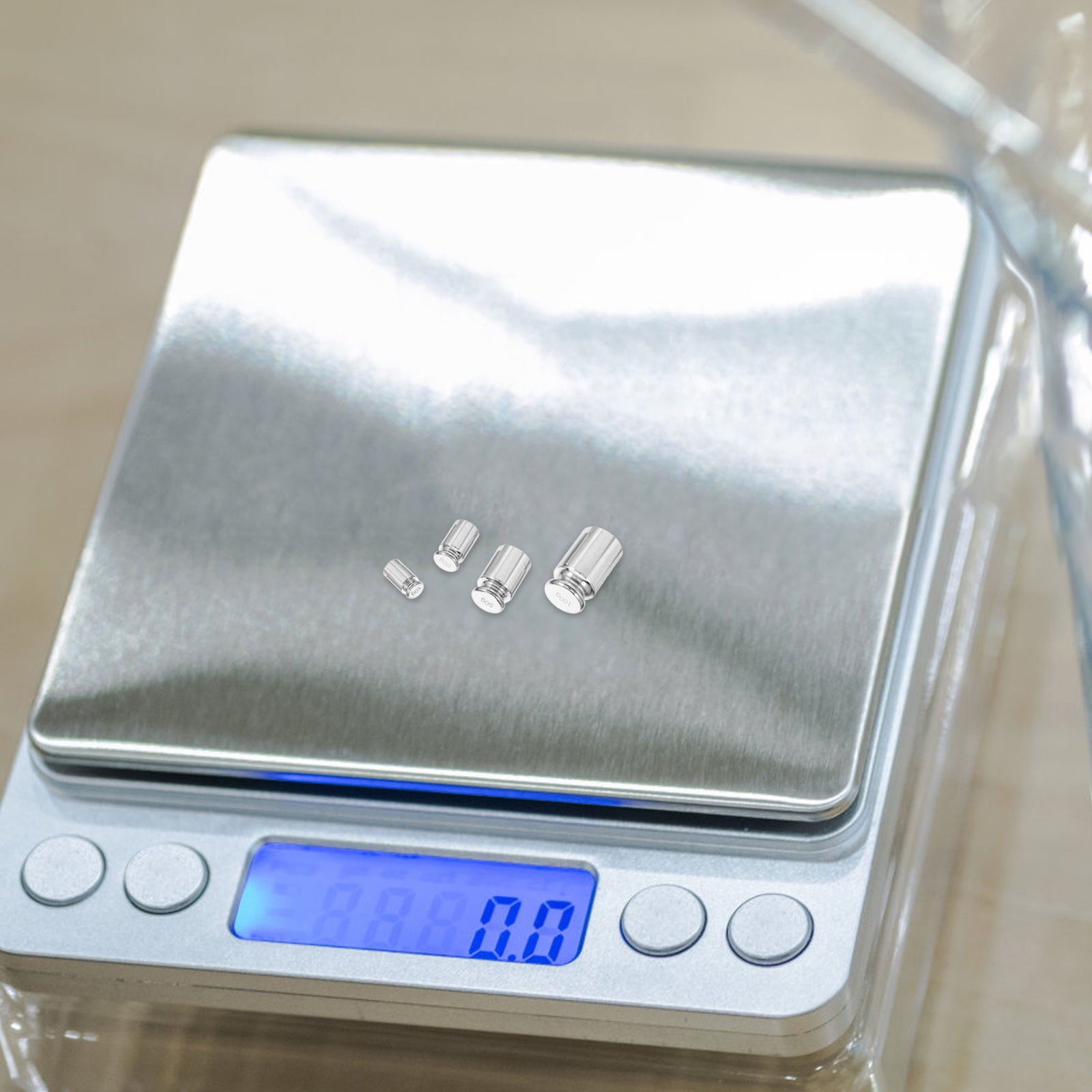 COMPUKAS Steel Calibration Weights 7Pcs for Small Jewelry Scale ...