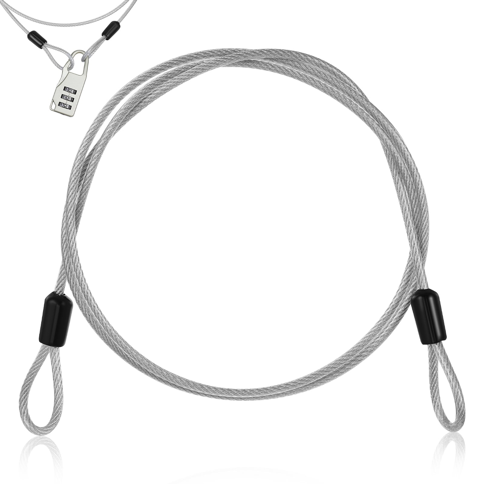 COMPUKAS Transparent Wire Lock Cable Made from 304 Stainless Steel for ...