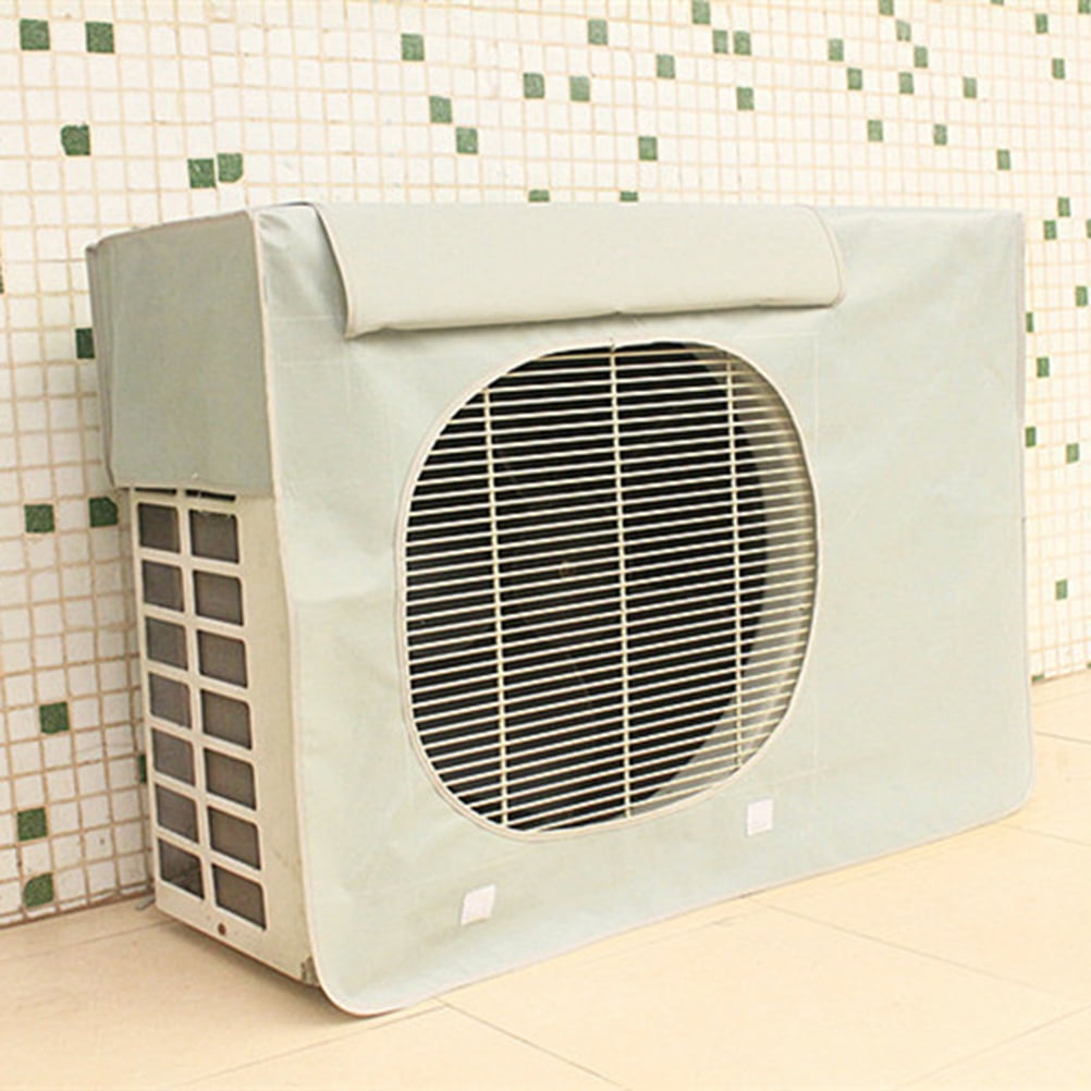 COMPUKAS Unit Covers Outdoor Silvery Grey Polyester Air Conditioner ...